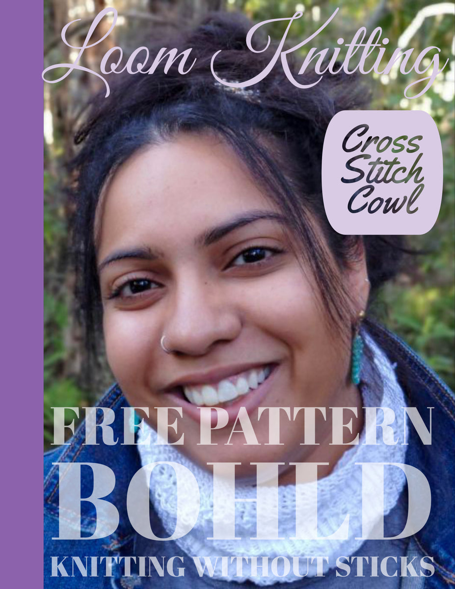 Loom Knit Cross Stitch Cowl – BOHLD Loom Knitting