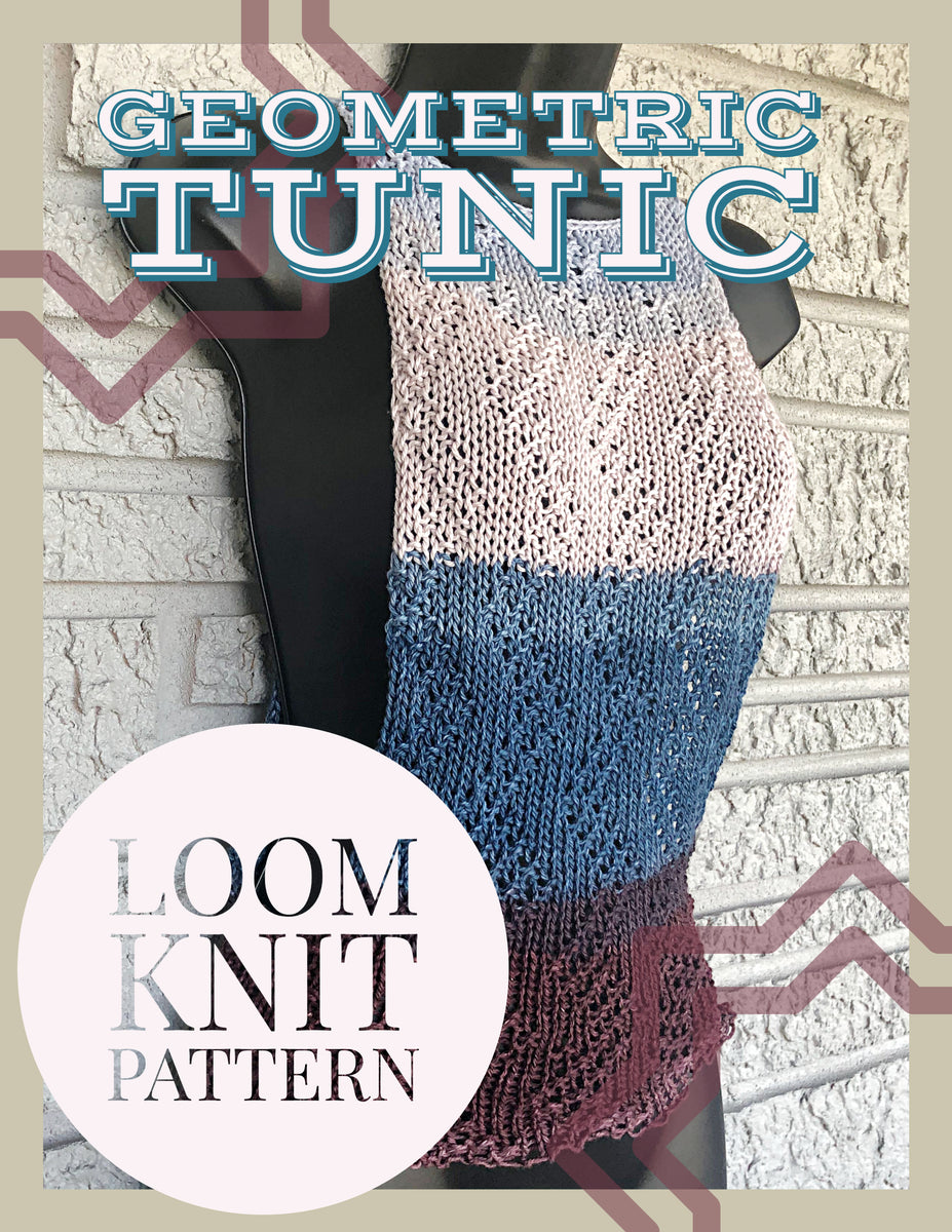 Loom Knit Geometric Tunic – BOHLD Loom Knitting