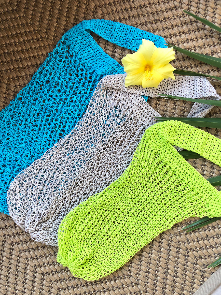 Loom Knit Hempster Market Bag – BOHLD Loom Knitting